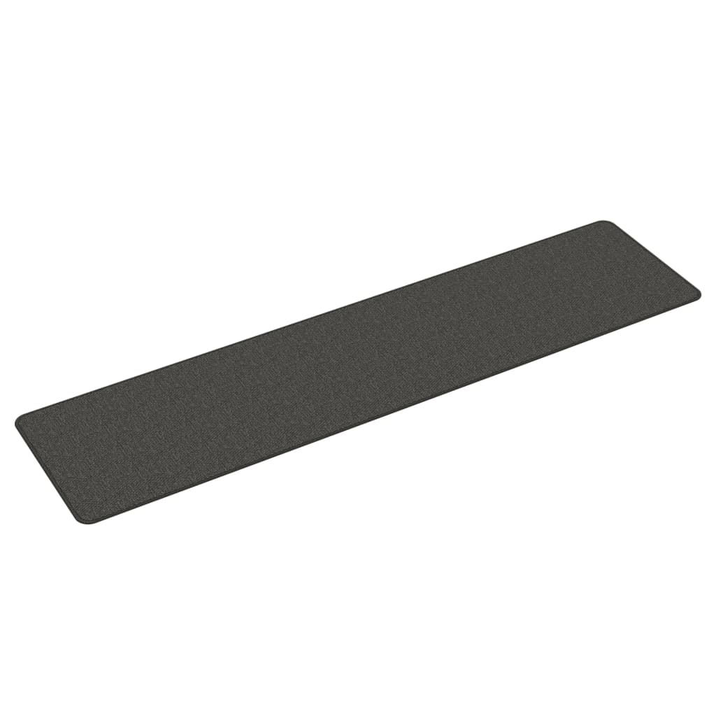 Tapis de couloir | Paillasson de couloir aspect sisal anthracite 50x200 ...
