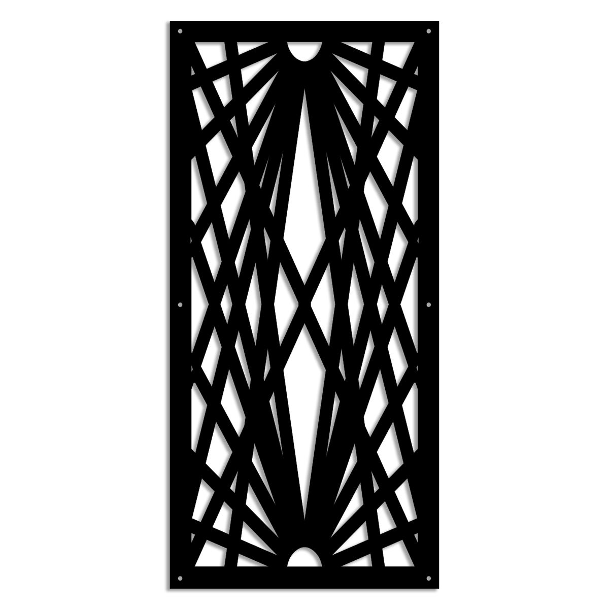 LASER - Panel de PVC perforado - Parasol de 50x150 cm - color negro ...