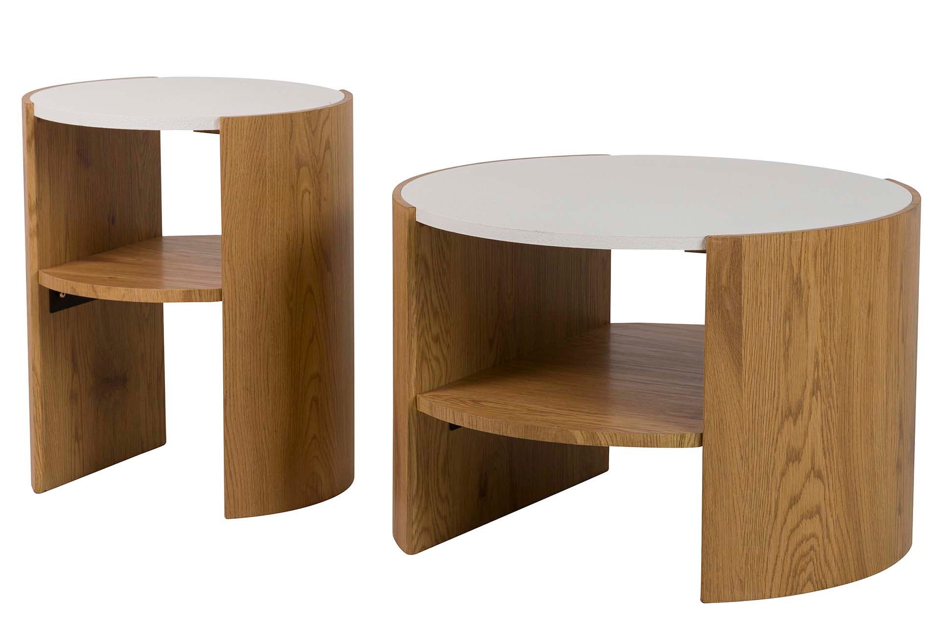 Set 2 Mesas Mdf 60X60X40 / 40X40X48 Cm | Leroy Merlin