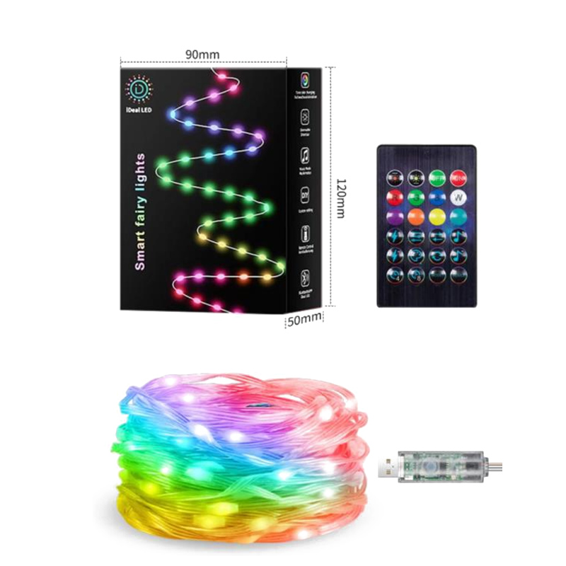 Cadena de luces LED con control de aplicación y cambio de color RGB ...