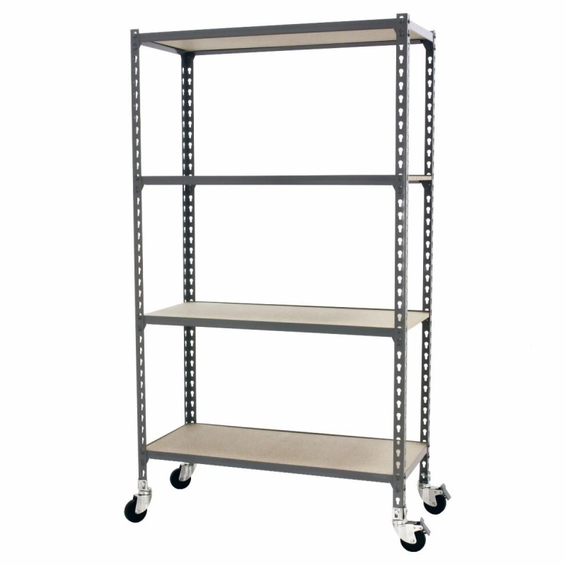 Estanteria MADERCLICK MOBILE MINI 4/300 1500 GRIS/MADERA - 338109025158034 - Simon Rack | Leroy ...