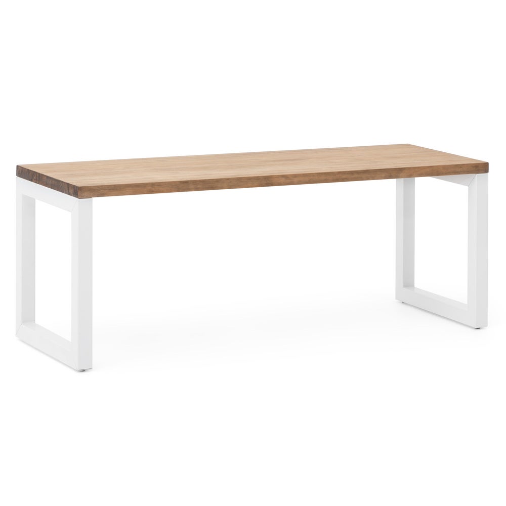 Banco iCub Strong ECO 140x40x45cm Blanco en madera maciza de pino ...