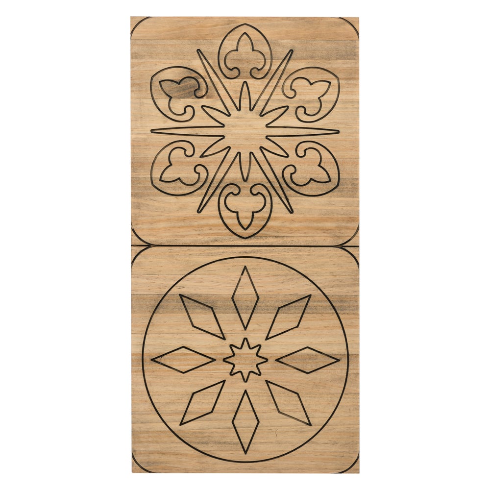 Tableau Decor en bois massif. Mosaïque 80X40 – HID5 | Leroy Merlin