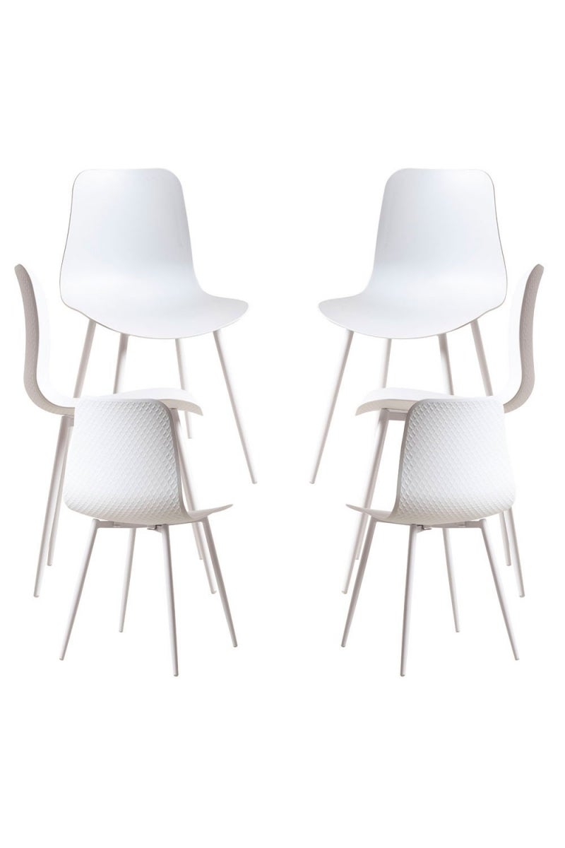 Pack 6 Sillas Bimi - Blanco | Leroy Merlin