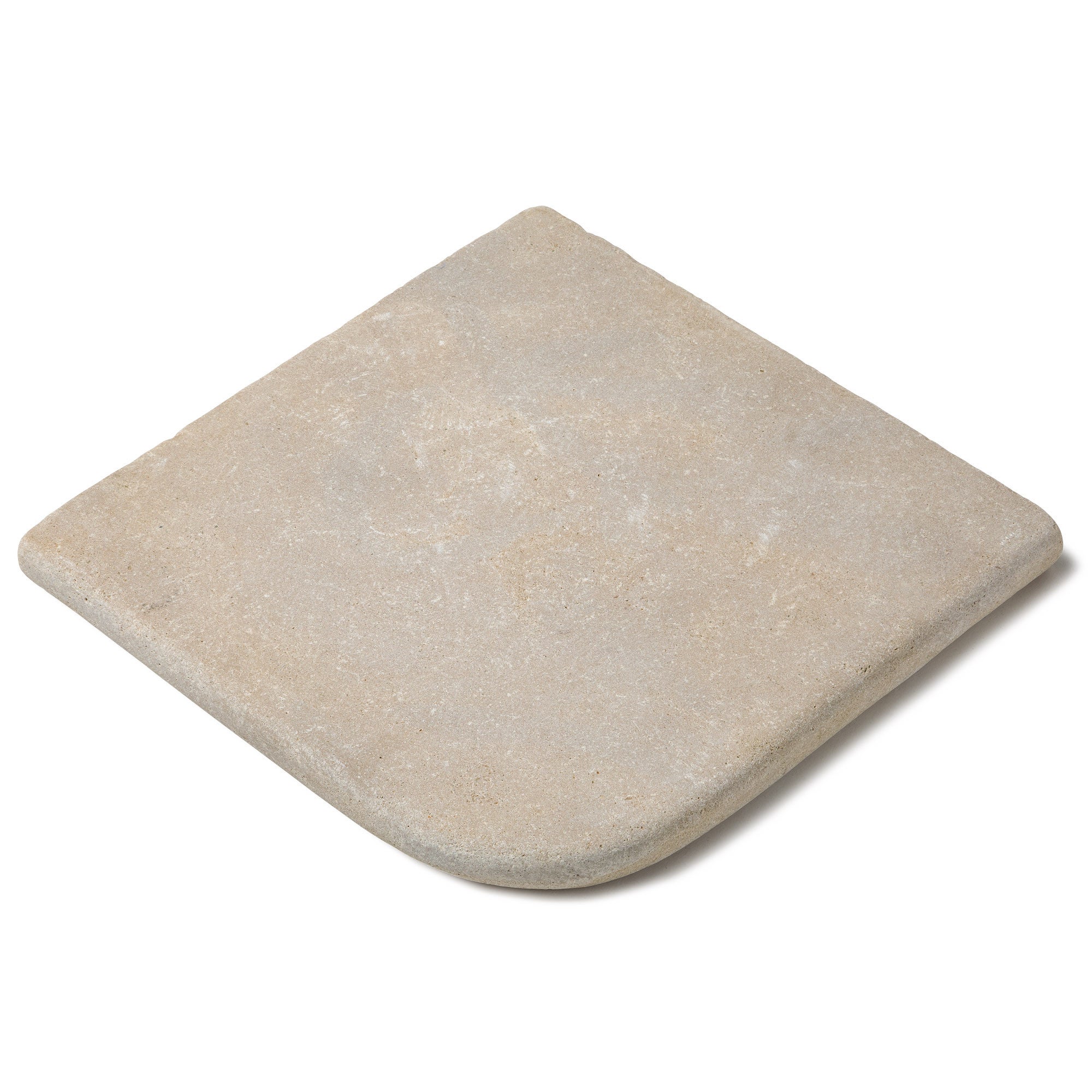 Margelle Angle Sortant Pierre Naturelle Atlas Beige 33x33x3cm Bord 1/2 ...
