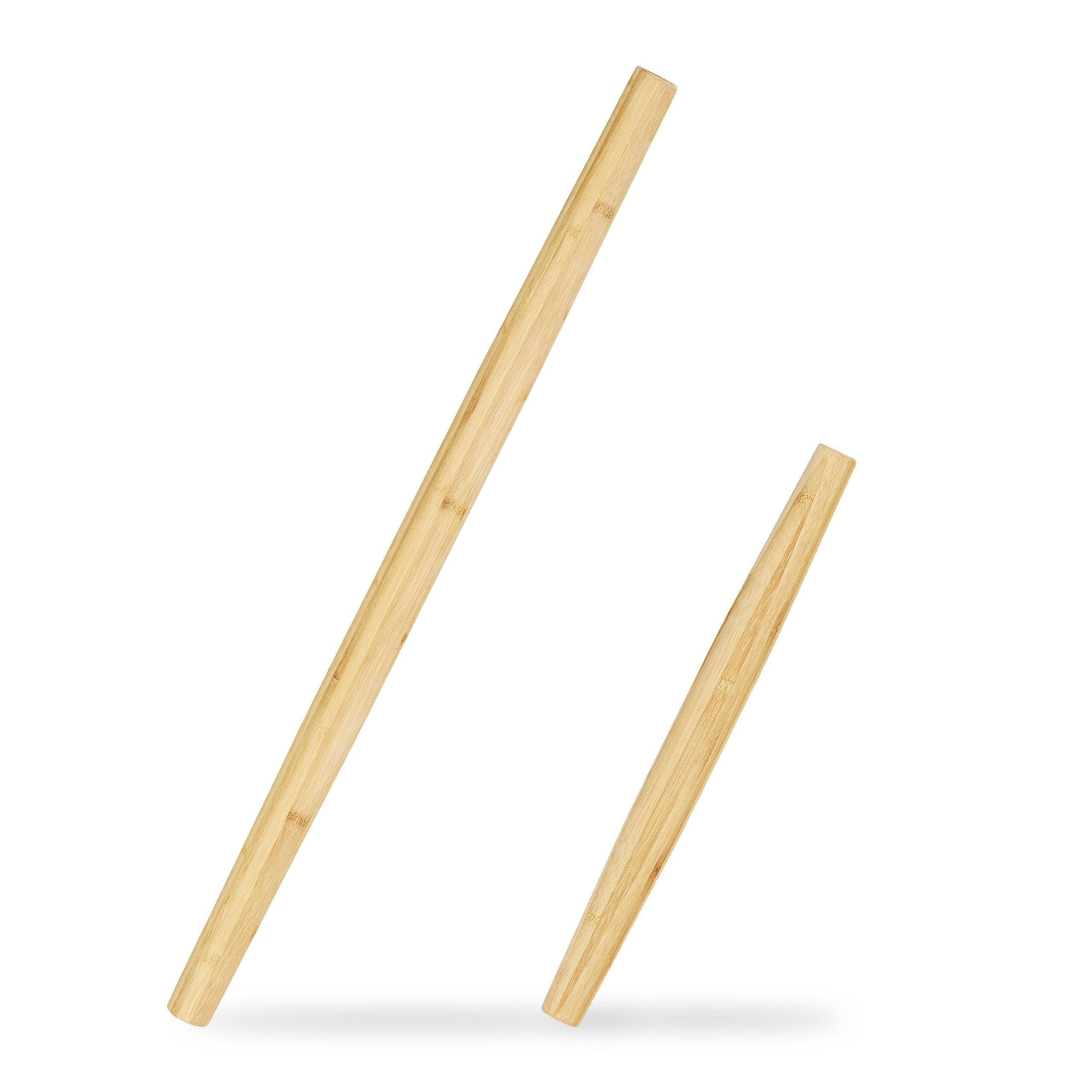 Relaxdays Rodillo Cocina, Pack de 2, Palo Amasar, Rulo Amasador, Pizza ...