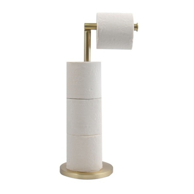 Porte Rouleau papier Wc sur pied Acier Or MSV | Leroy Merlin