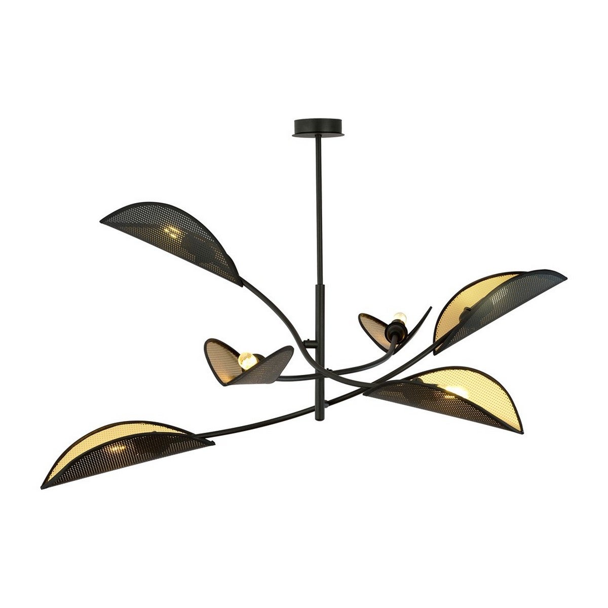 Suspension Fleur de Lotus, Acier, Noir, Epikasa | Leroy Merlin