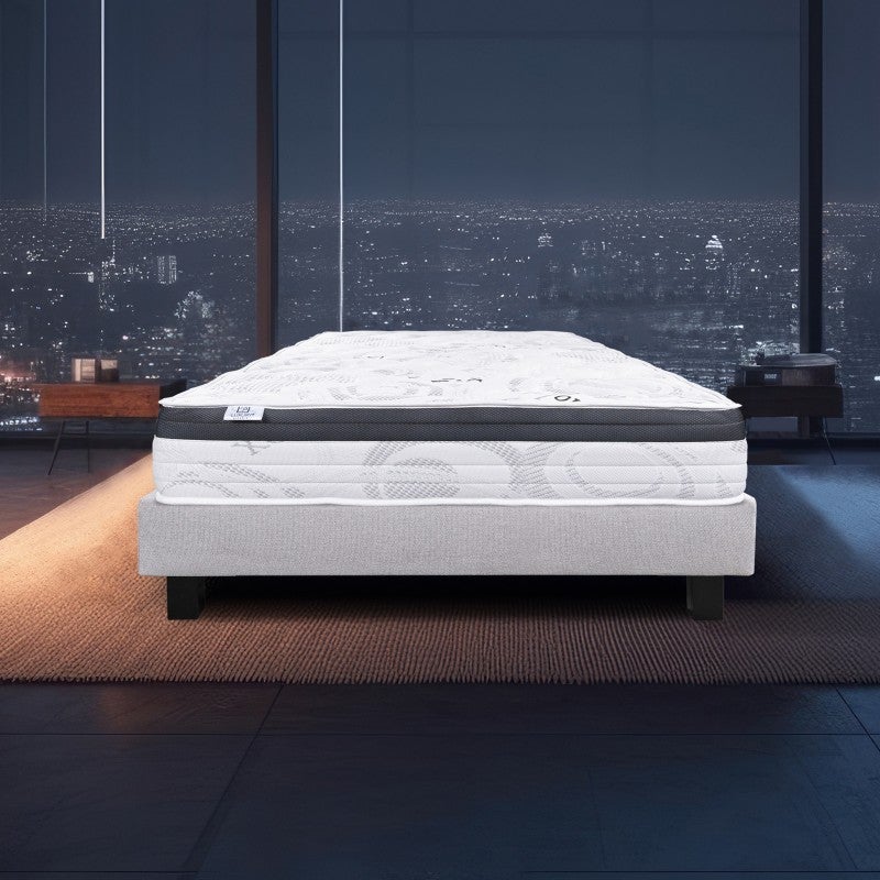 Ensemble Matelas Sleeplux, 26 cm, mousses haute densité, ferme, face ...