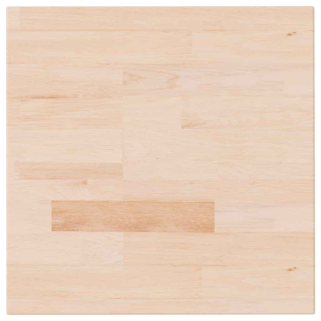 Tablero de mesa cuadrada madera de roble sin tratar 40x40x4 cm ...
