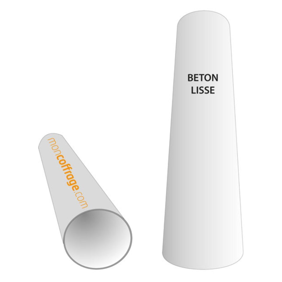 Tube de coffrage carton Ø 150 mm lisse long 3,00 ml | Leroy Merlin