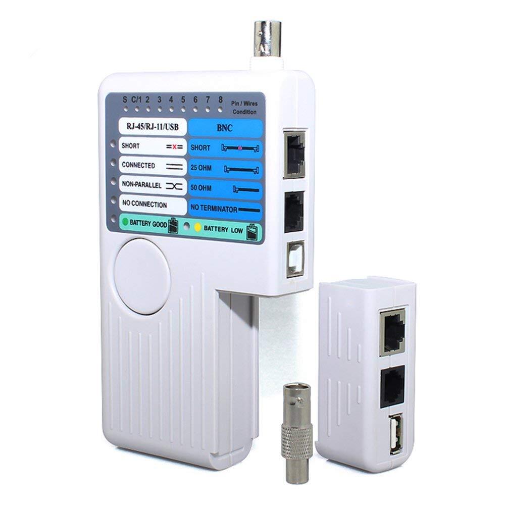 GOECO Testeur de câbles réseau RJ11 RJ45 USB BNC pour câble suivi UTP ...