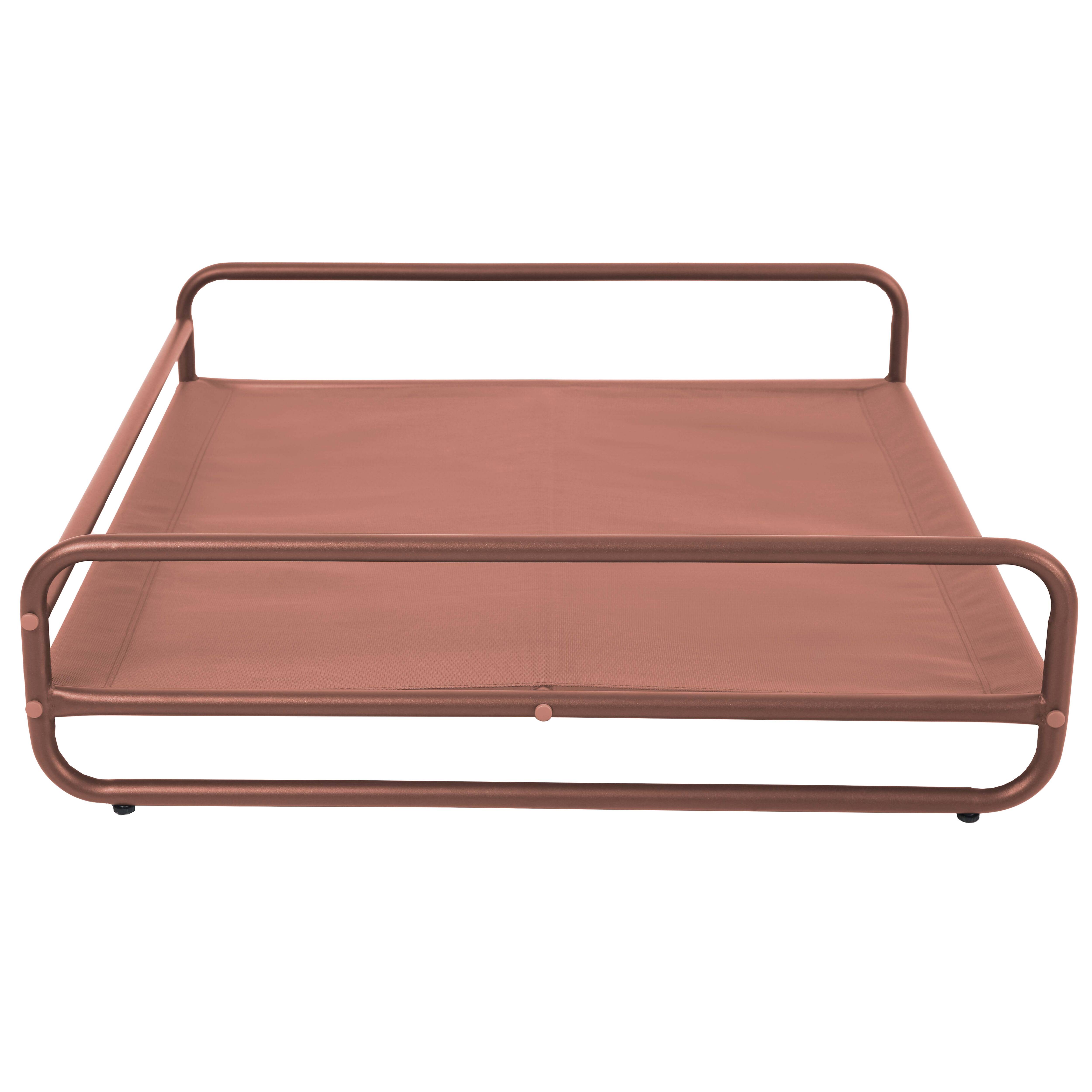 Estructura para sillón modular jardín y otomana estampado terracota ...