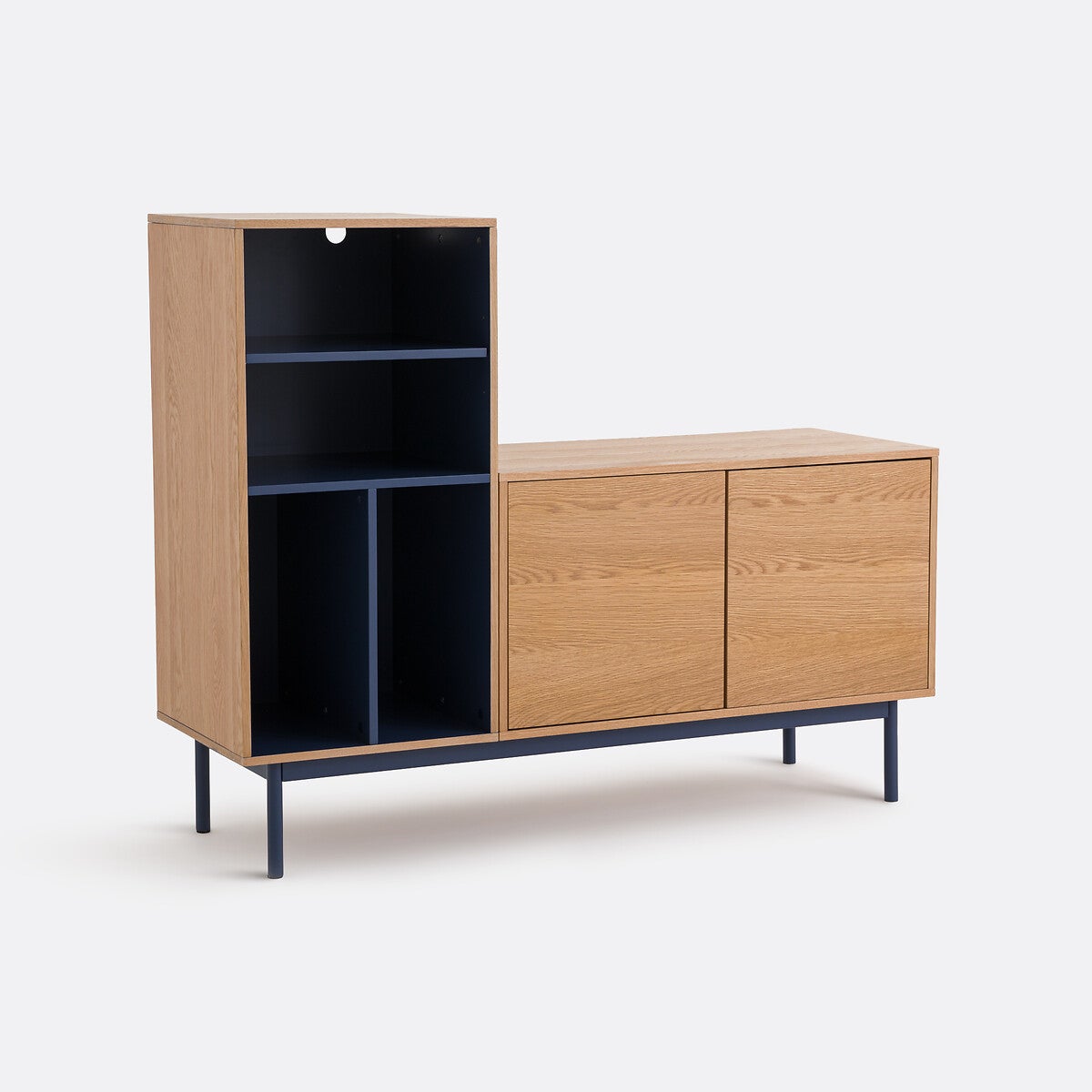Buffet modulable, Arloc - Chêne/bleu - taille unique | Leroy Merlin