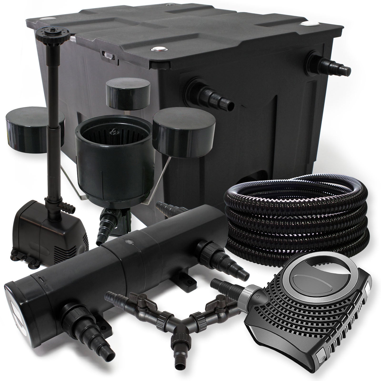 Set SunSun Filtro per 60000l Chiarificatore 36W Pompa NEO8000 70W ...