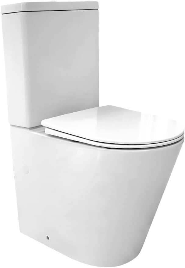 EL BAÑO MODERNO Inodoro Completo,Inodoro Blanco, Retrete para Hogar ...