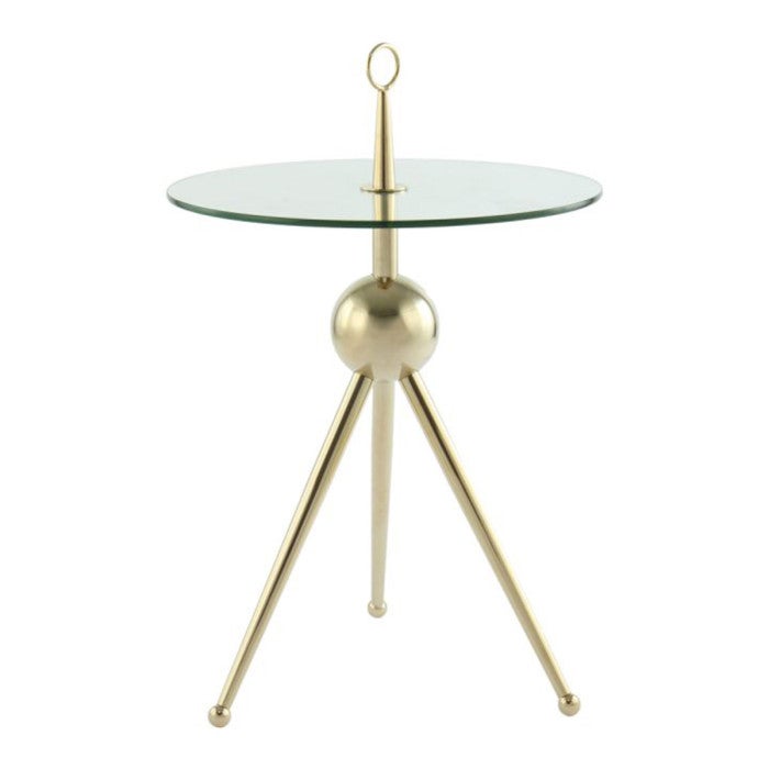 Table d'Appoint Design "Rodriga" 53cm Or | Leroy Merlin