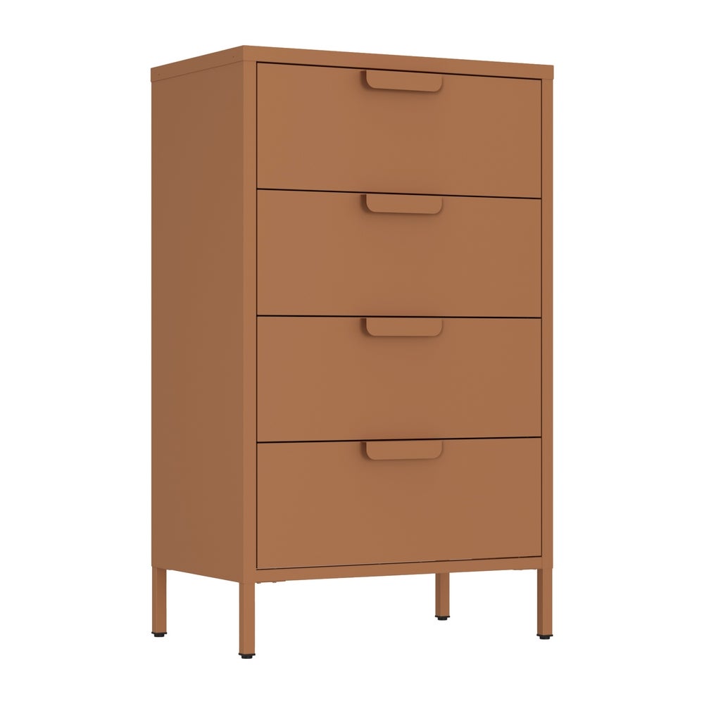 Commode en métal couleur brique, 60 x 38 x 101 cm | Leroy Merlin