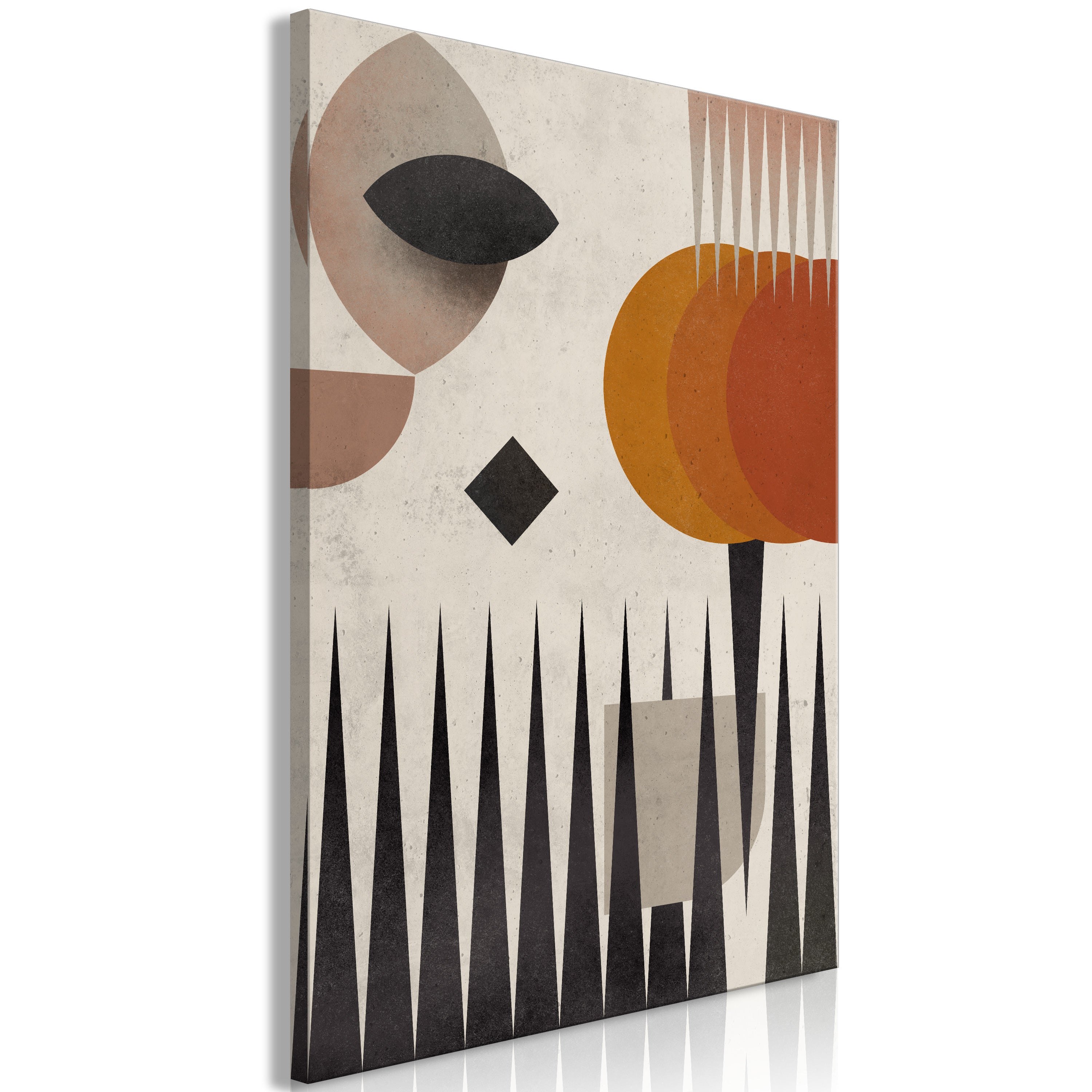 Tableau - Sun Behind the Mountains (1 Part) Vertical [40x60] | Leroy Merlin