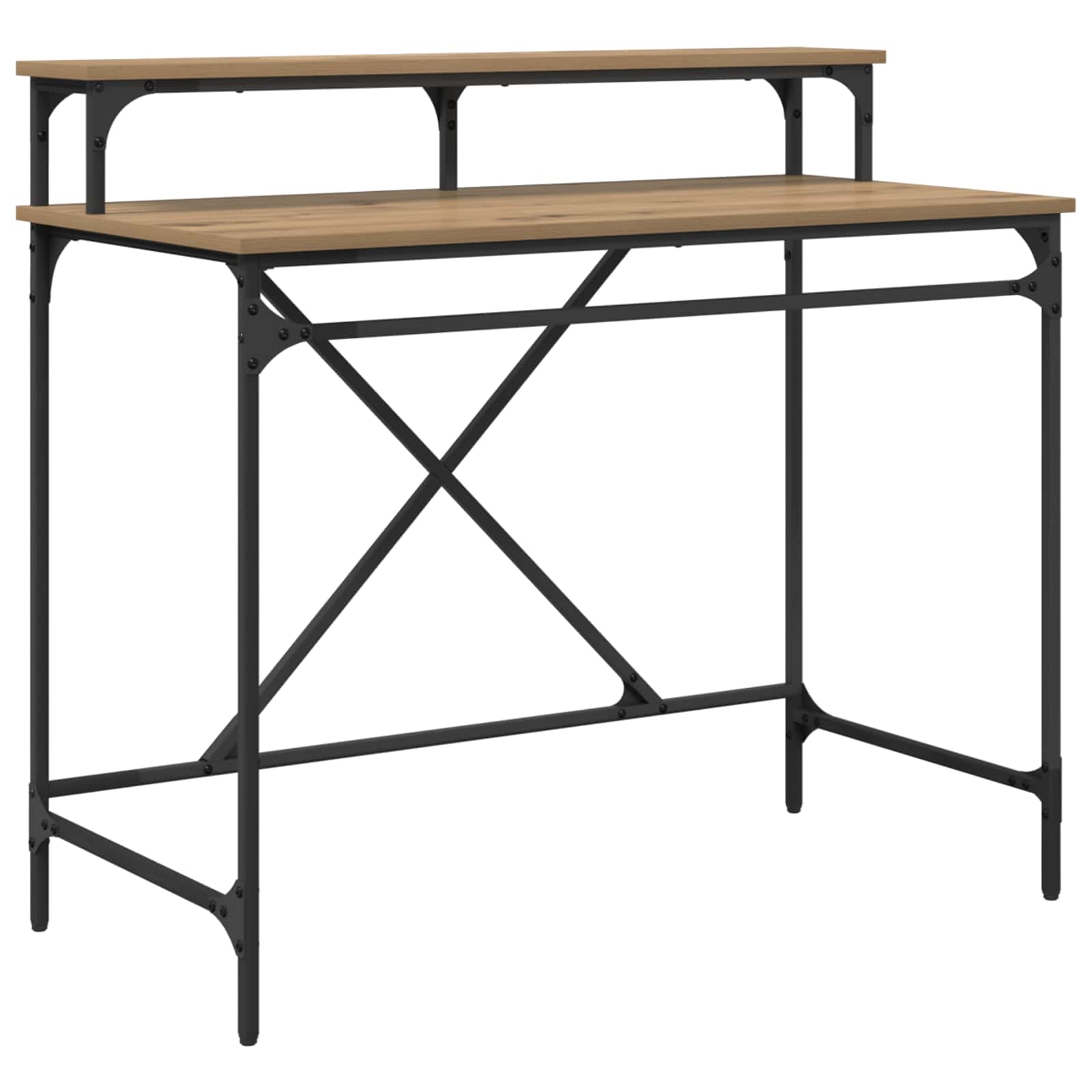 Bureau | Table de travail | Table d'étude Chêne artisanal 100 x 50 x 90 ...