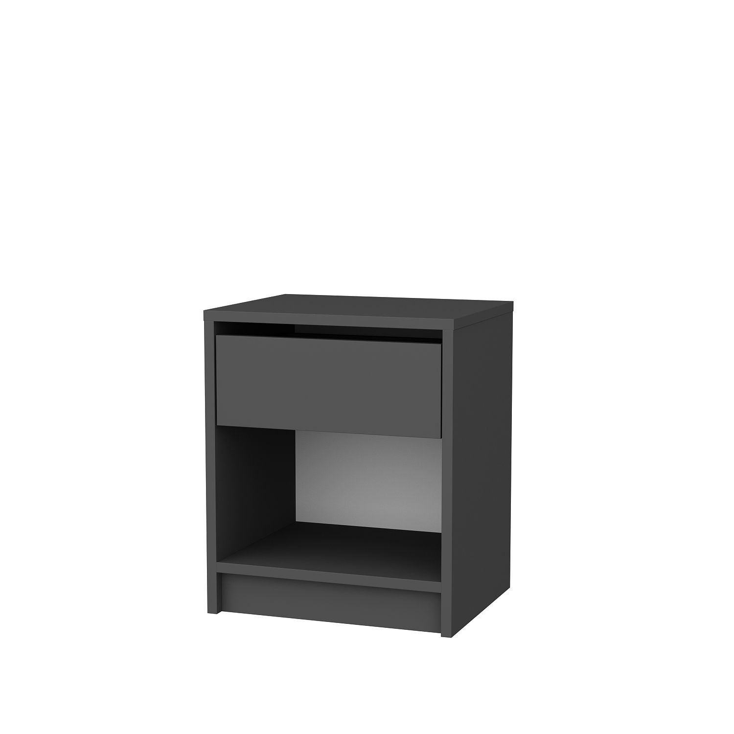 Table de chevet Irnaldo Bois Anthracite | Leroy Merlin