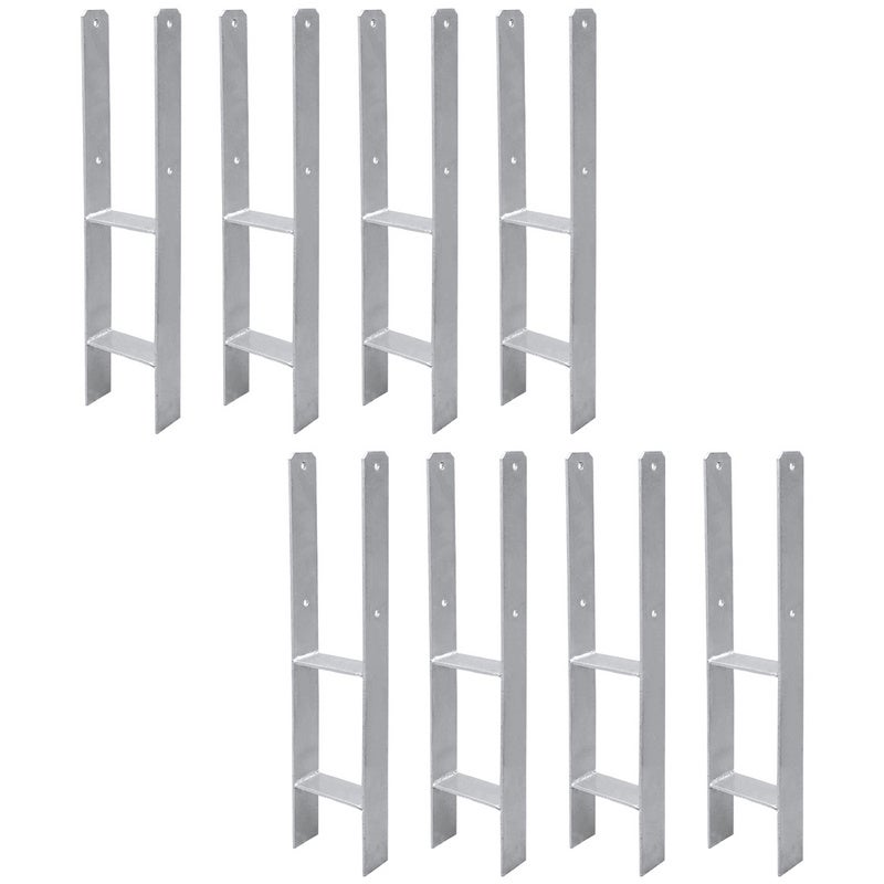 8x staffe per montanti di ancoraggio ad H, staffa per montanti a forma ...
