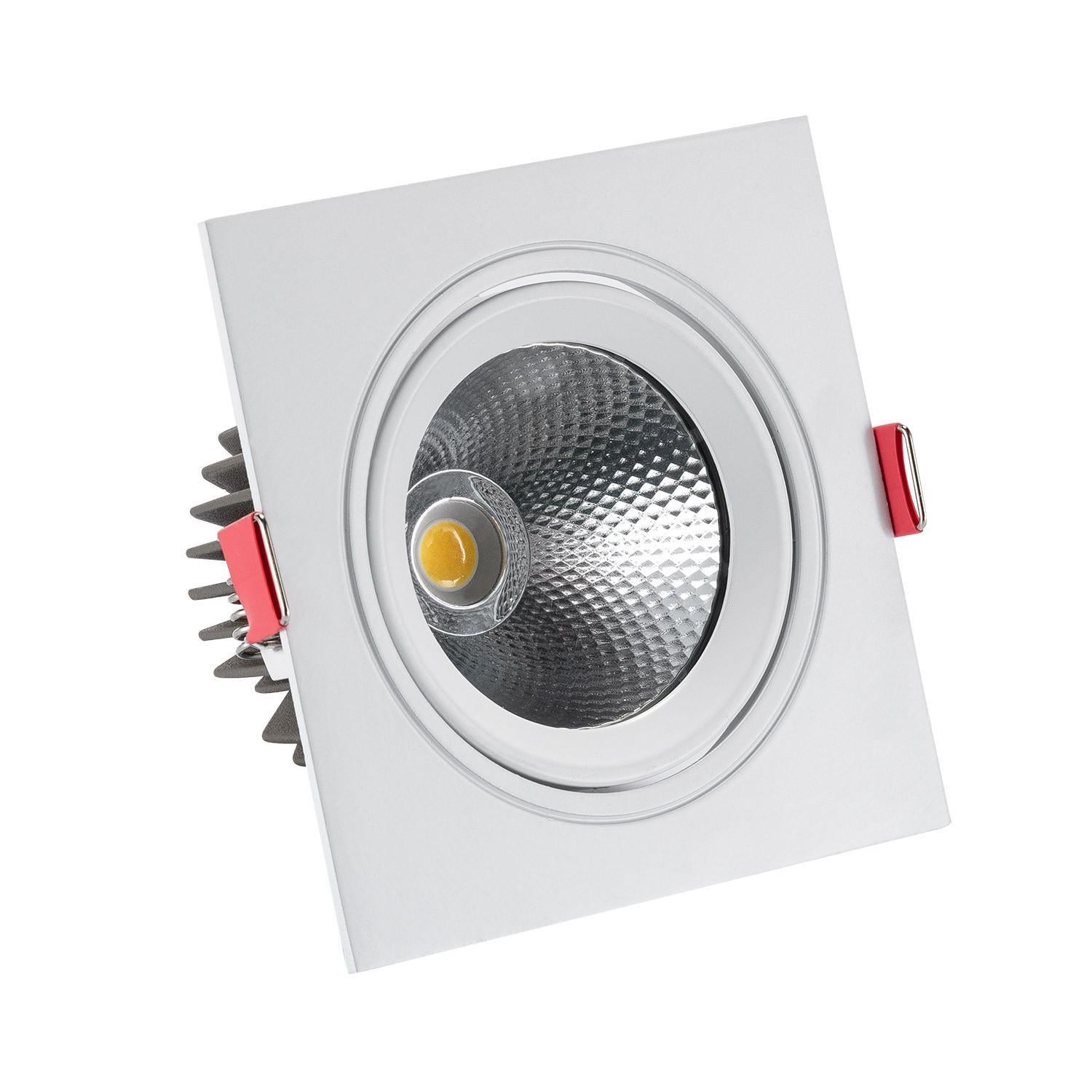 Foco Downlight LED 10W Cuadrado Madison Corte Ø 95 mm, 4000K Blanco ...