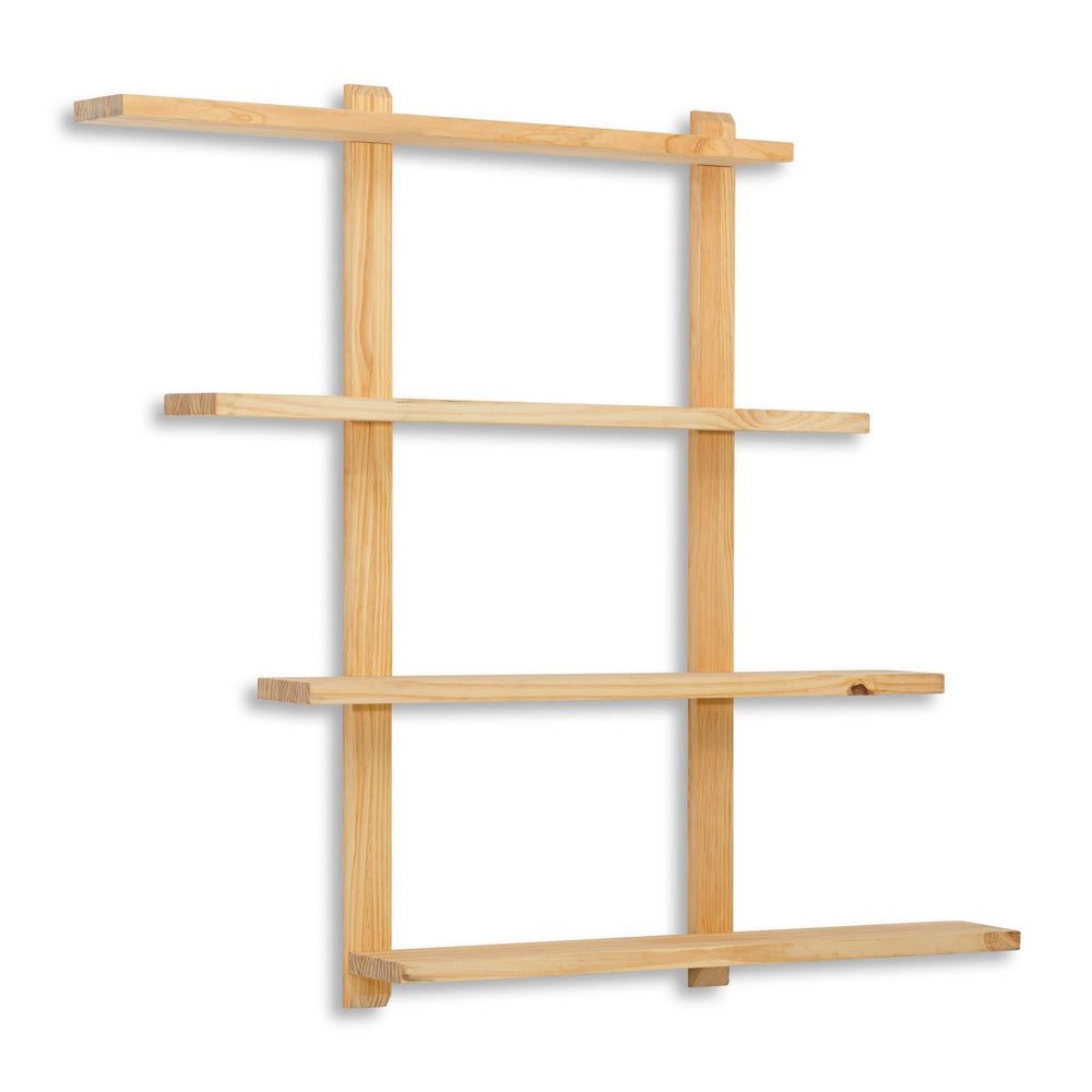 Scaffale a parete multiposizione ECO-LINE 80x19x127cm in legno di pino ...