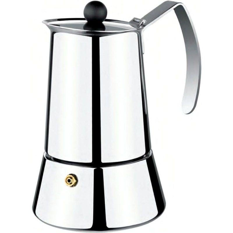 CAFETERA INOXIDABLE INDUCCION ETERNA 4 TAZAS | Leroy Merlin