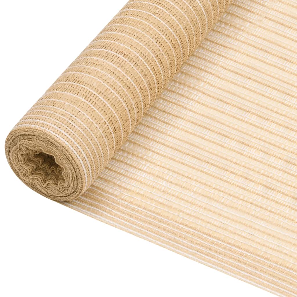Filet Brise Vue Clôture Brise Vue Beige 1 5x50 M Pehd 75 G M²