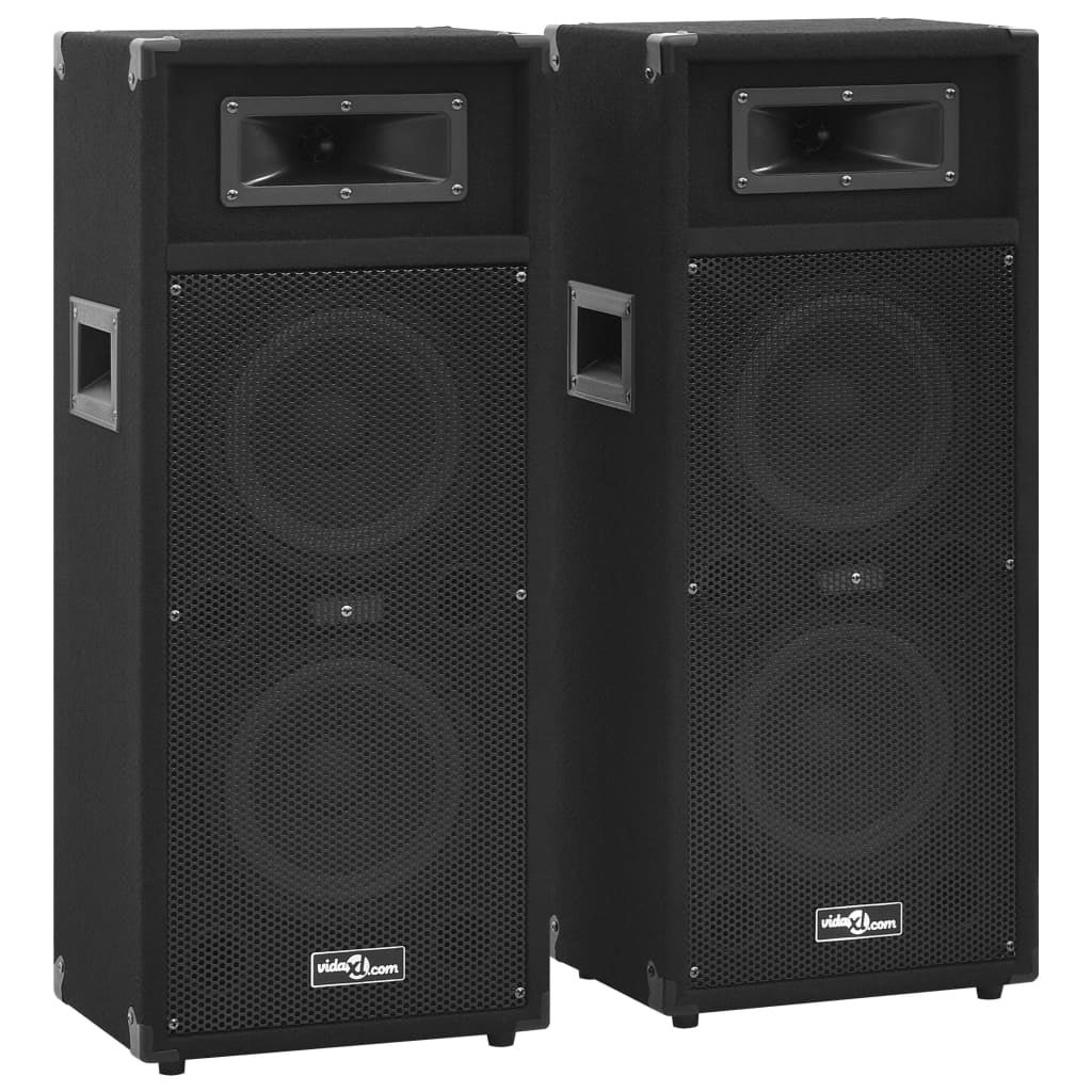 Altavoces escenario profesional HiFi pasivos 2 uds 1000W negro | Leroy ...