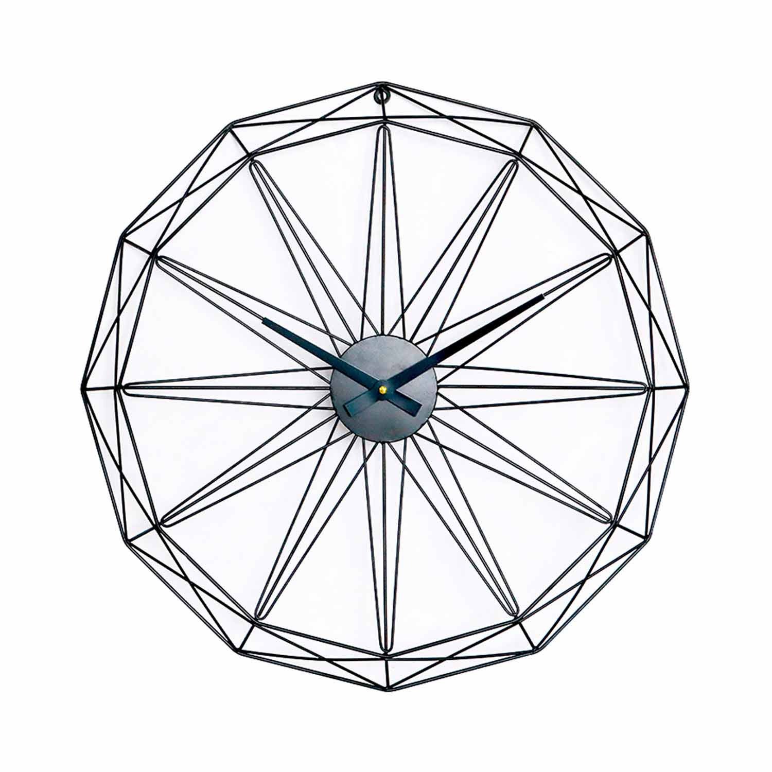Reloj de Pared Moderno Negro Ø60cm O91 | Leroy Merlin