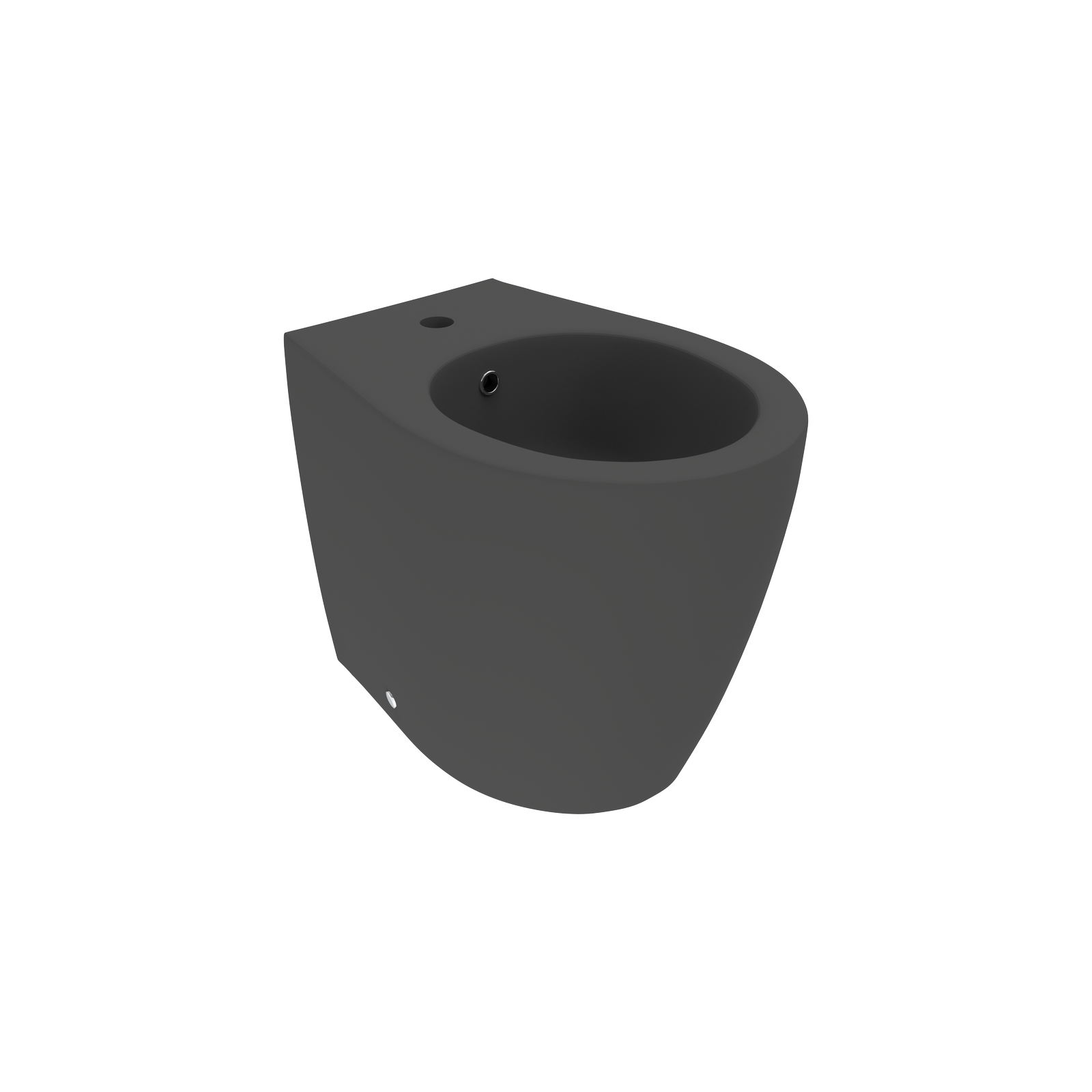 Bidé de suelo en cerámica negra mate 52 cm Ercos Kite BCKTEKBIDE ...