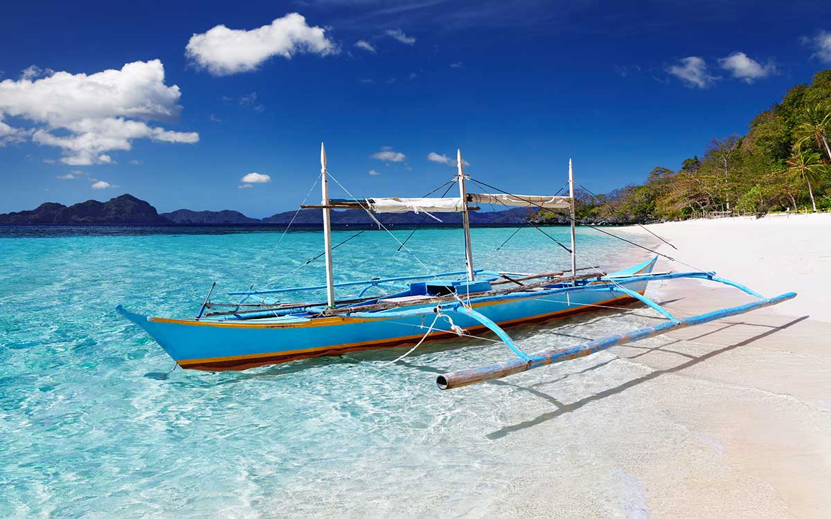 Tableau pirogue plage pattaya -thailande, 80x50cm | Leroy Merlin