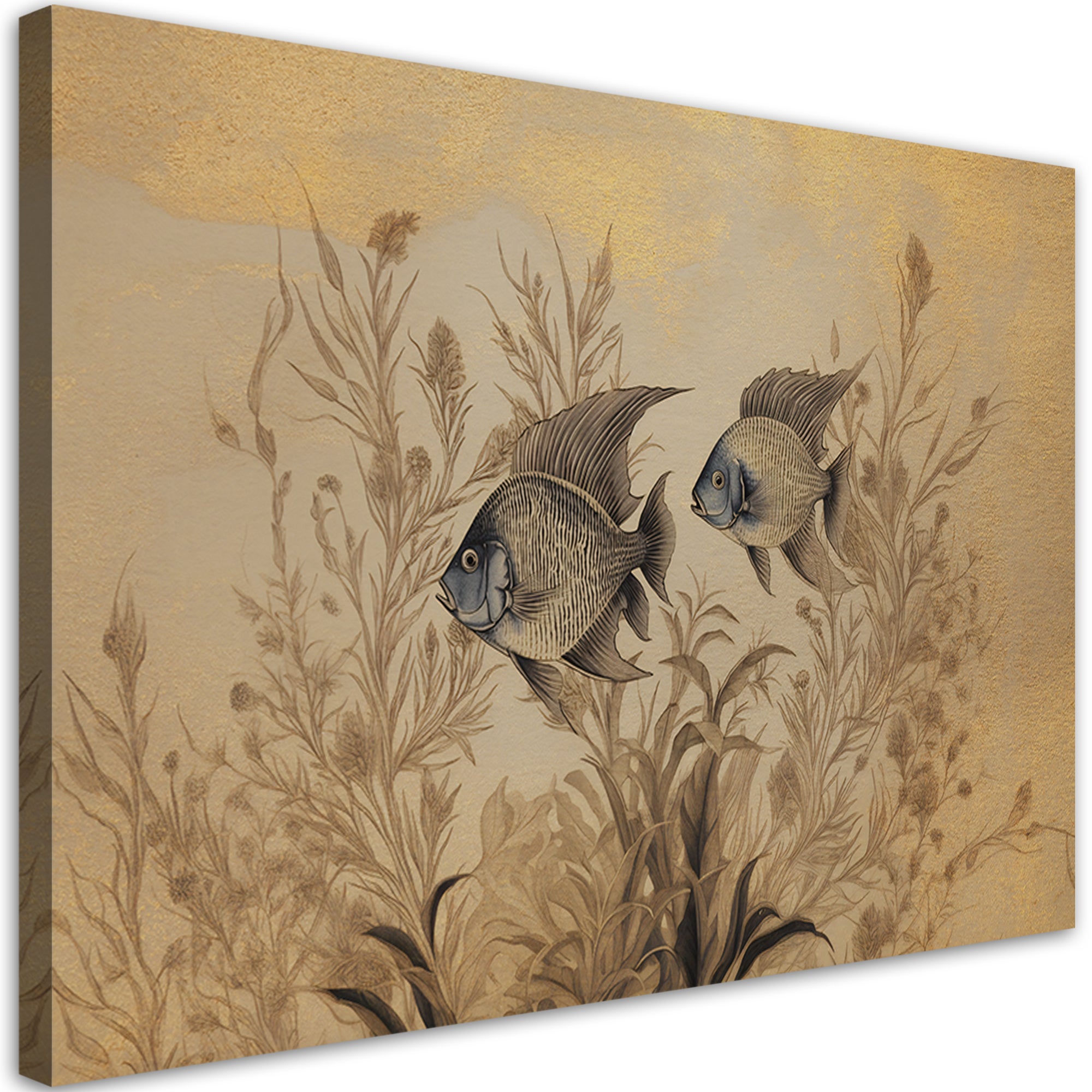Obraz do sypialni - Ryby welony boho 100x70 - Leroy Merlin