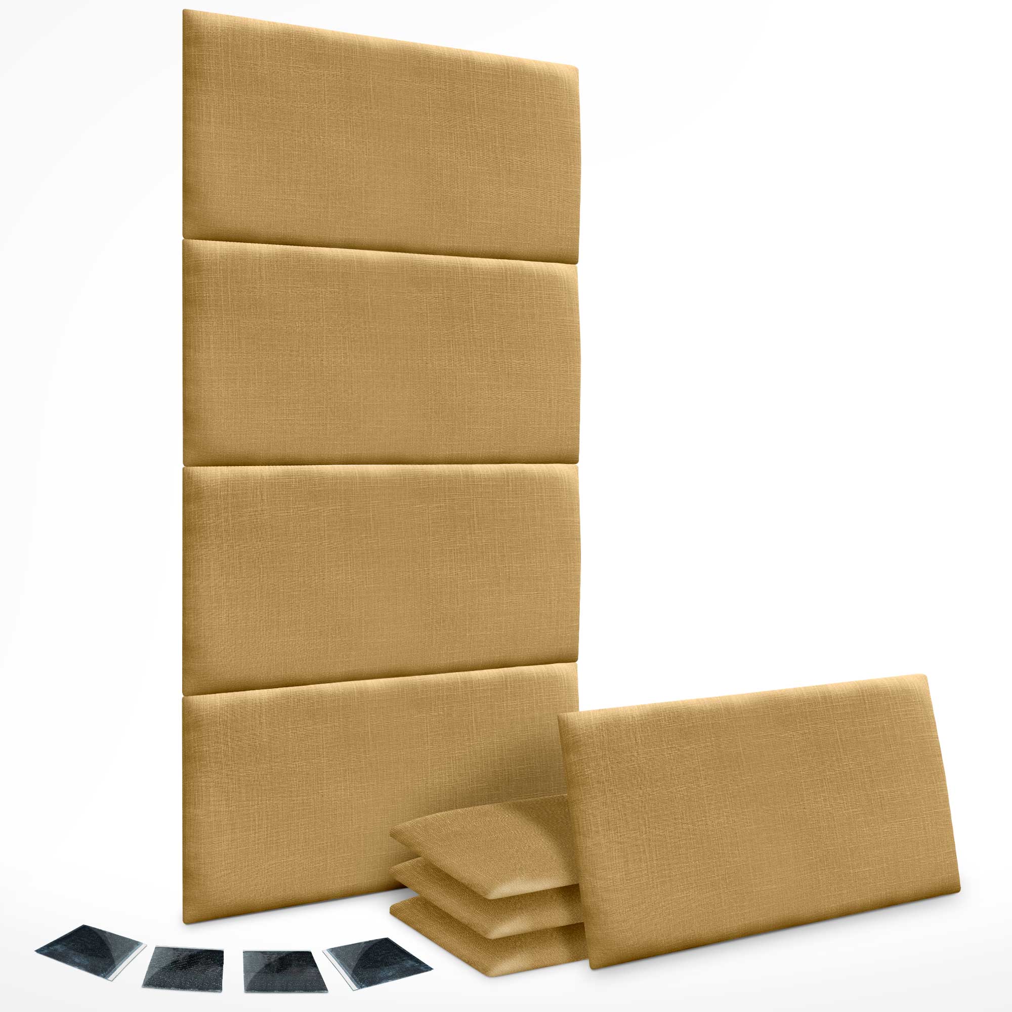 DHOME Juego de 8 Paneles Tapizados de Lino Pack Autoadhesivos para ...