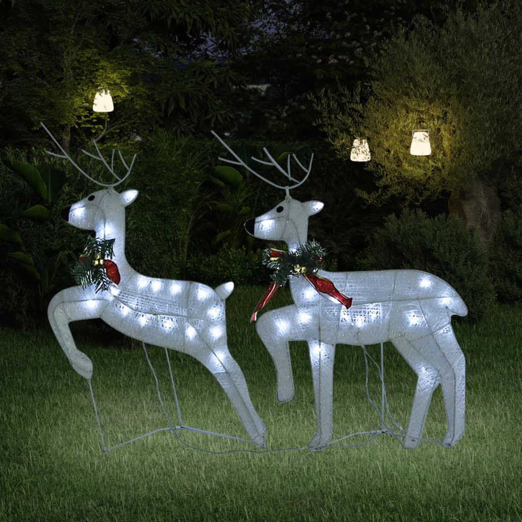 Reno navideño 2 uds Blanco 40 LED | Leroy Merlin