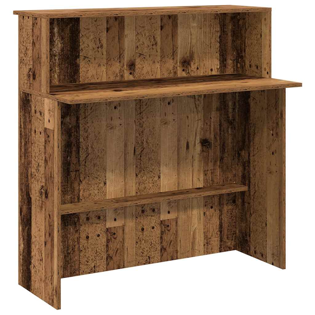 Banco Reception Legno Antico 100x50x103,5 cm Legno Multistrato ...
