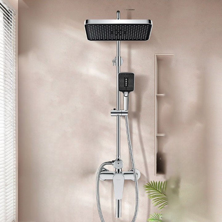 Ensemble de Douche de Salle de Bain avec Jet de Pression, Pommeau de ...