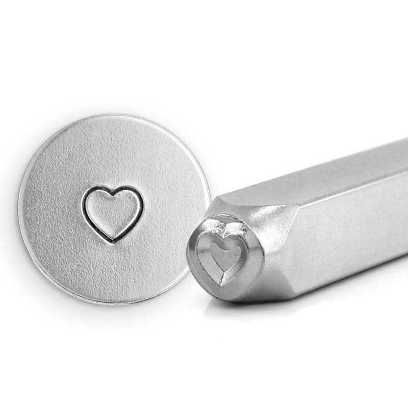 Sello metálico de corazón grabado con soporte 3 mm | Leroy Merlin