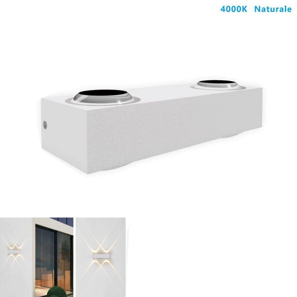 APPLIQUE MURALE LED 4 W, LUMIÈRE NATURELLE BLANCHE, ÉCLAIRAGE MURAL ...