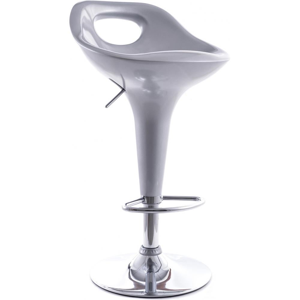 Tabouret de Bar Modern Pivotant - Réglable en Hauteur Argenté | Leroy ...
