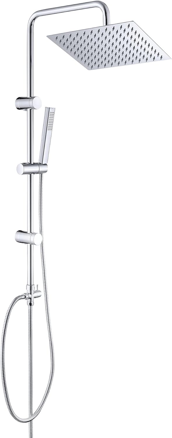 Görbach Colonne de Douche Design avec Fixations Réglables Set Kit de ...