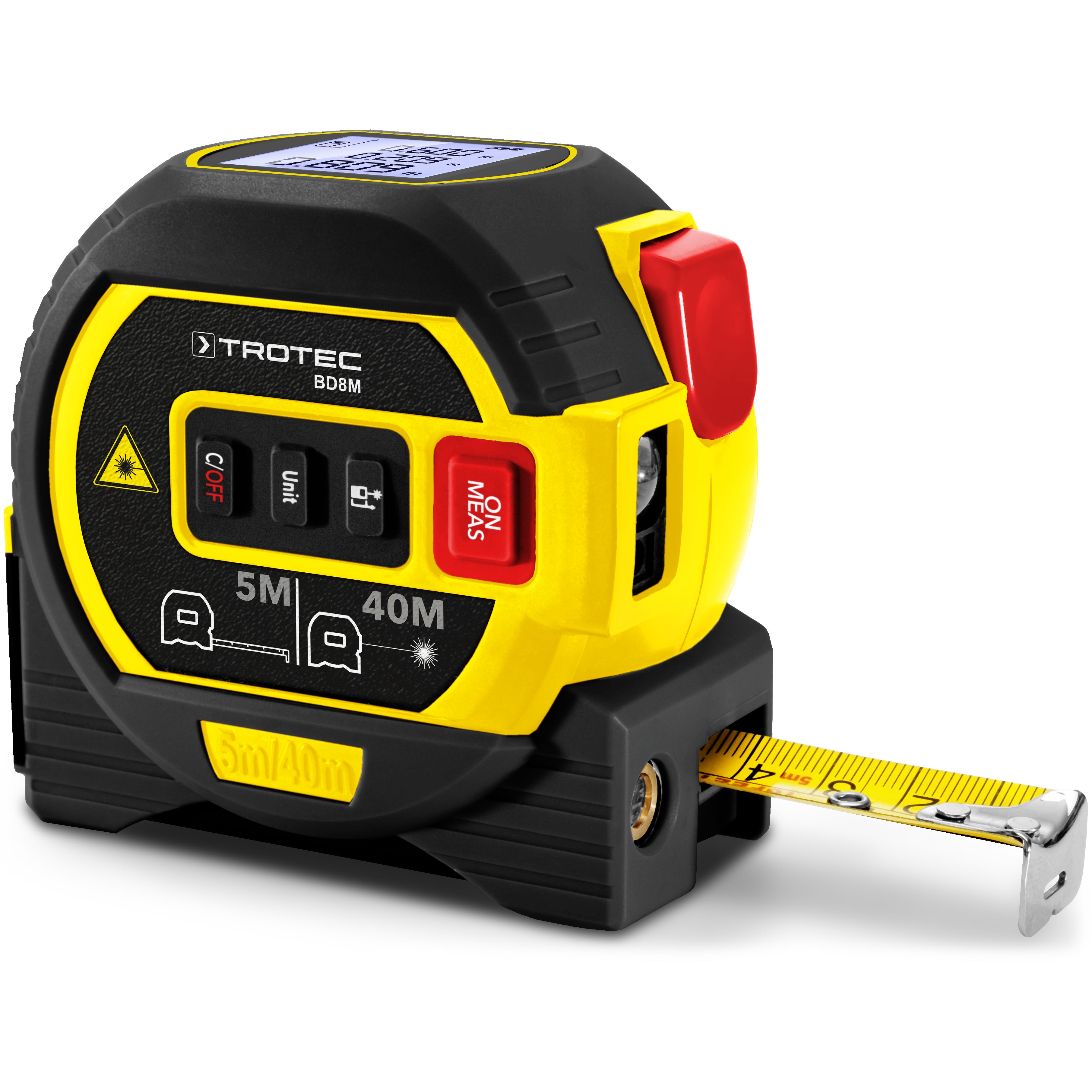TROTEC Télémètre laser BD8M distancemètre mesure distance mètre ruban ...