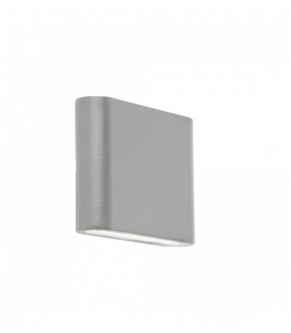 Applique d'extérieur à led haut / bas - gris - diffuseur transparent ...