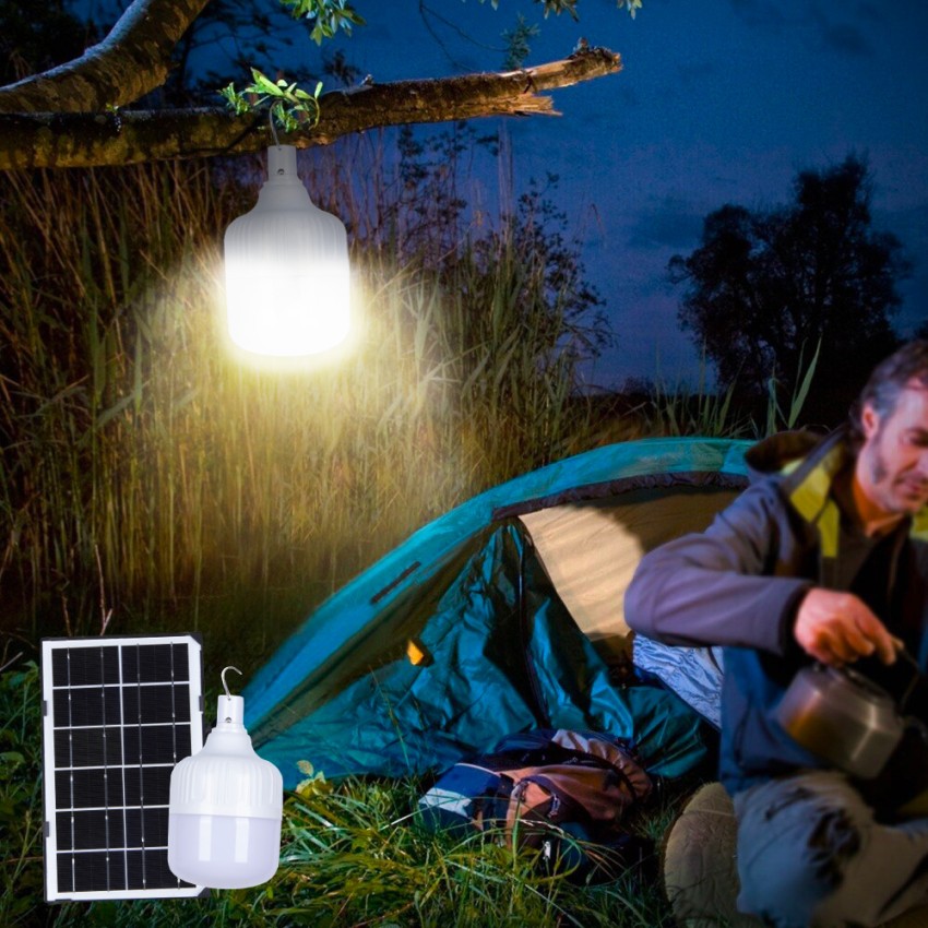 Lampe LED portable 50W avec panneau solaire et télécommande SunStars ...
