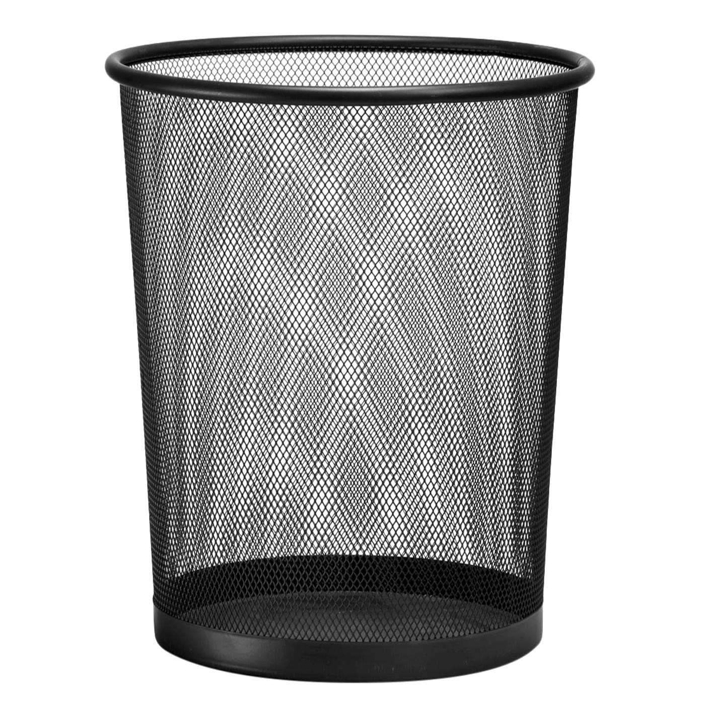 Papelera metálica de malla negra | Papelera de malla metálica ...