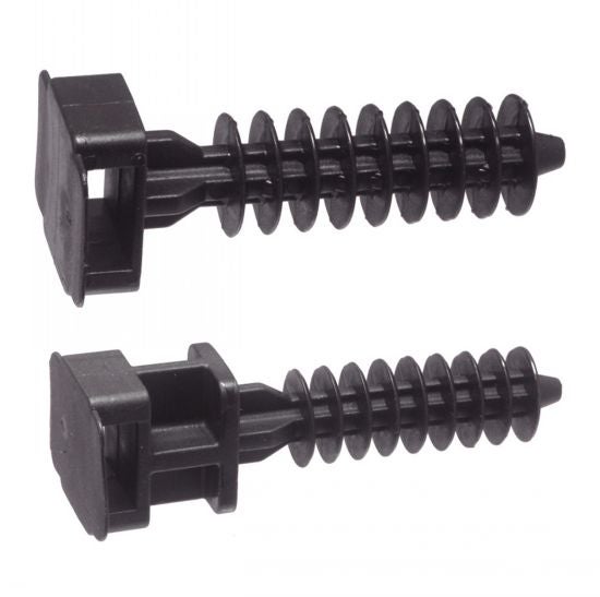 Support mural noir pour lien - Forme cheville - Nylon 6.6 T9,4mm - Boîte de 100 | Leroy Merlin