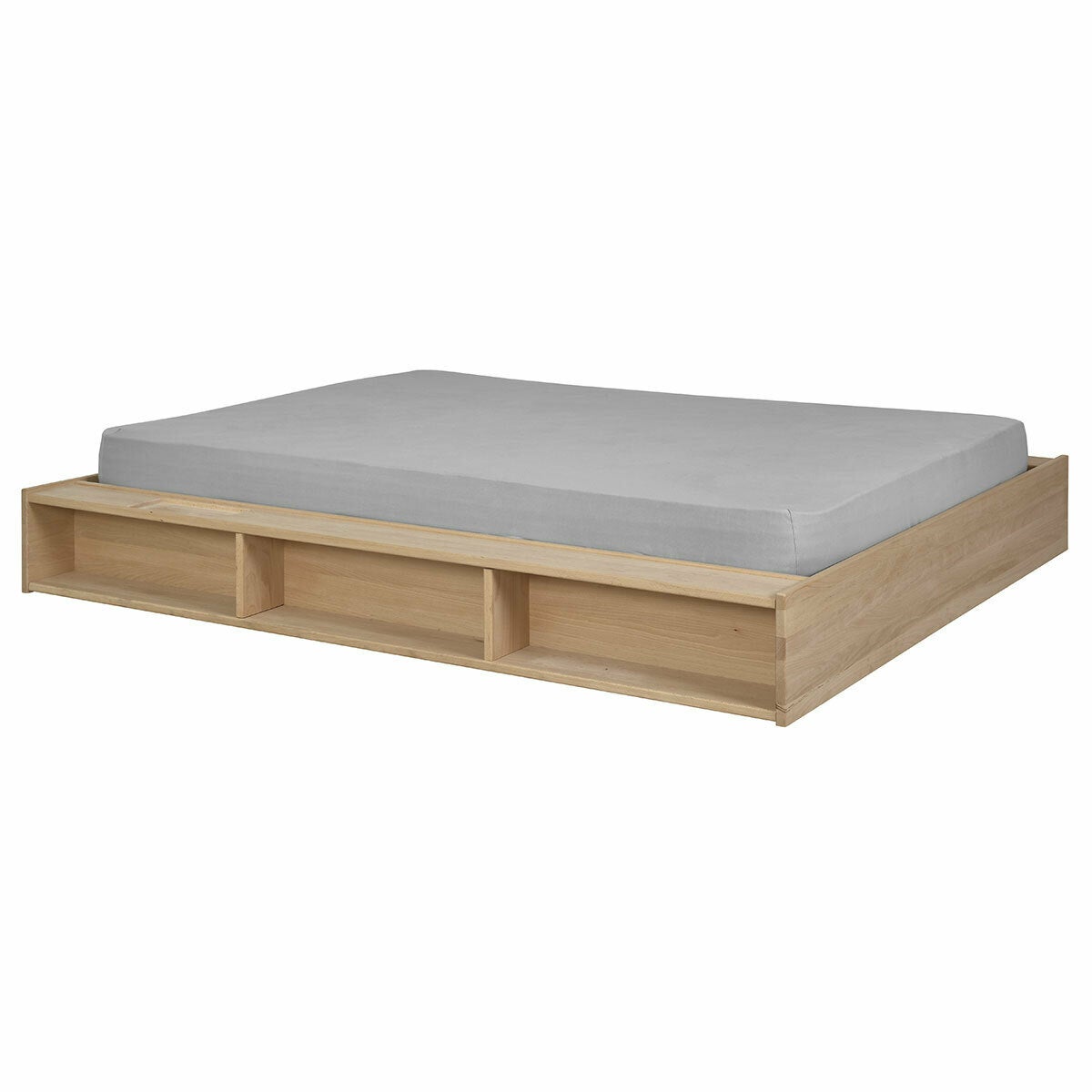 Pack lit avec matelas Malo Bois naturel 160x200 cm | Leroy Merlin