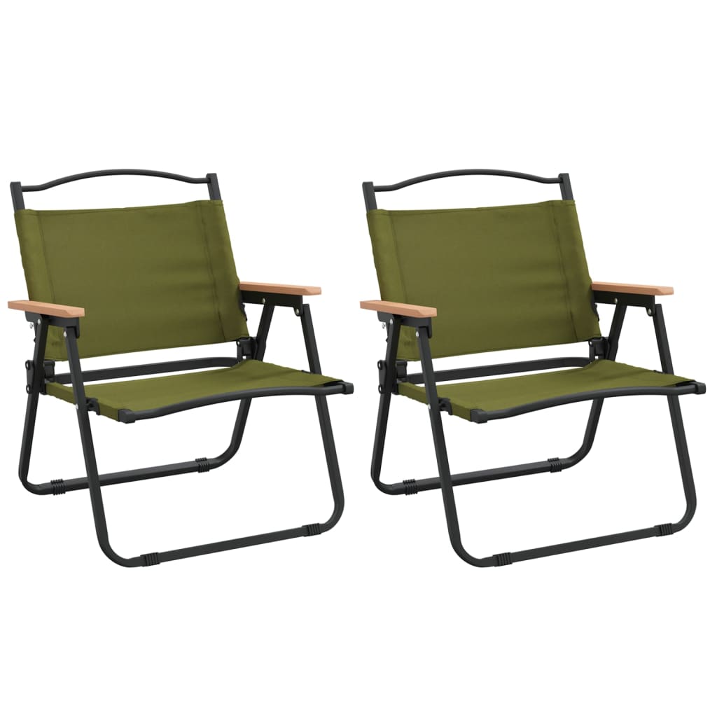 Chaises de camping 2 pcs Tissu Oxford vert 54x43x59 cm | Leroy Merlin